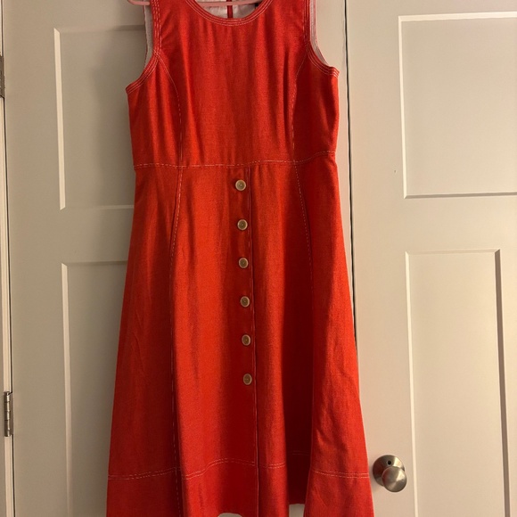 Donna Karan | Dresses | Donna Karen Fit N Flare Oran Linen | Poshmark